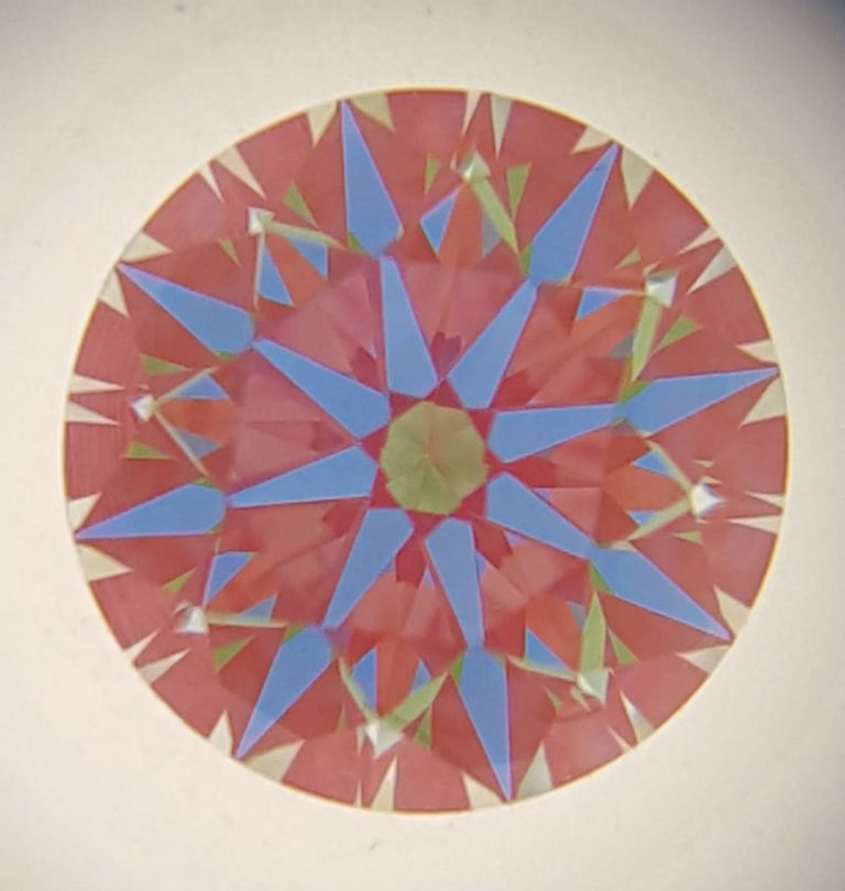 This aset scope image is an indication of a diamond showing Excellent ...